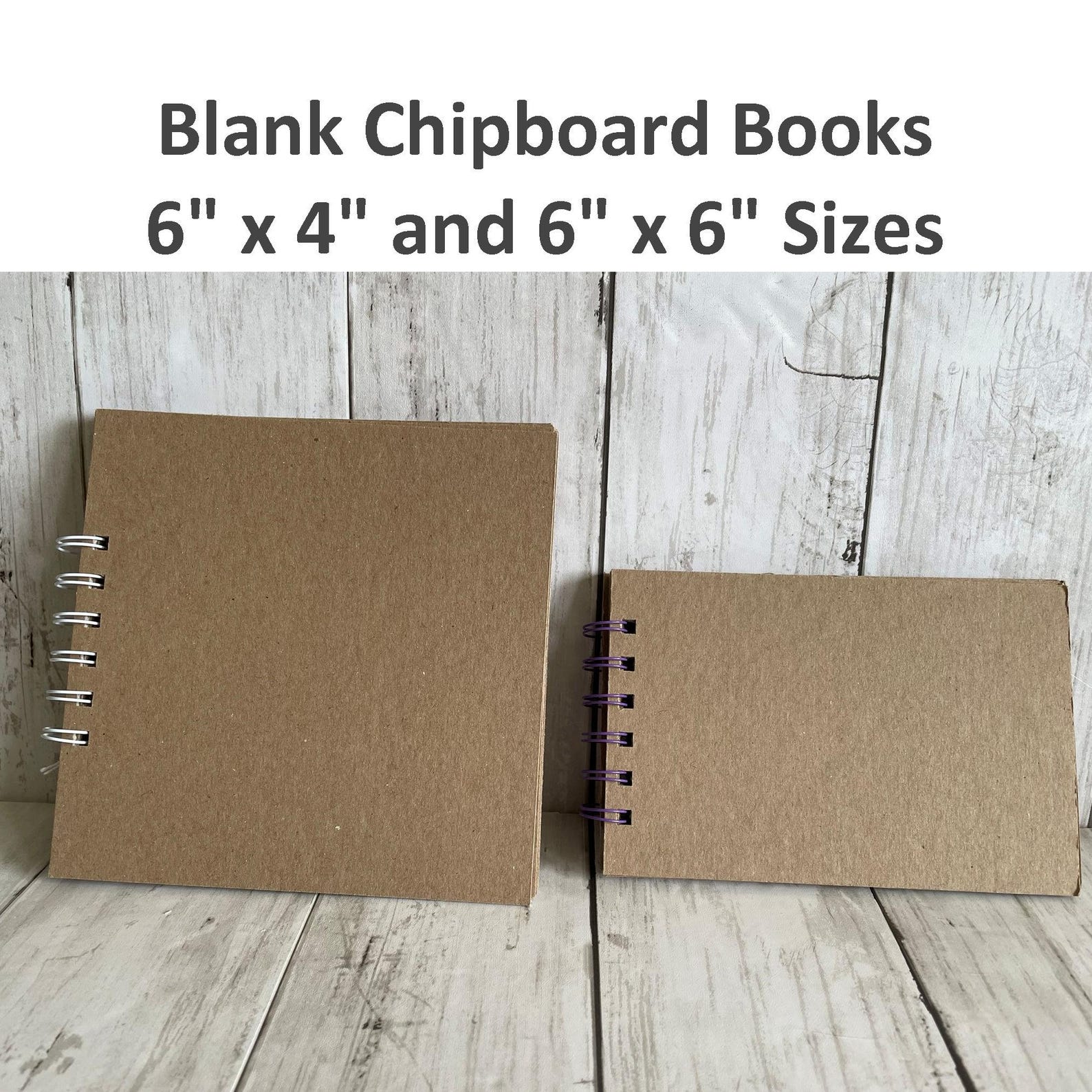 Chipboard Books, Blank Notebooks, 4 X 6 and 6 X 6 Chipboard Books ...