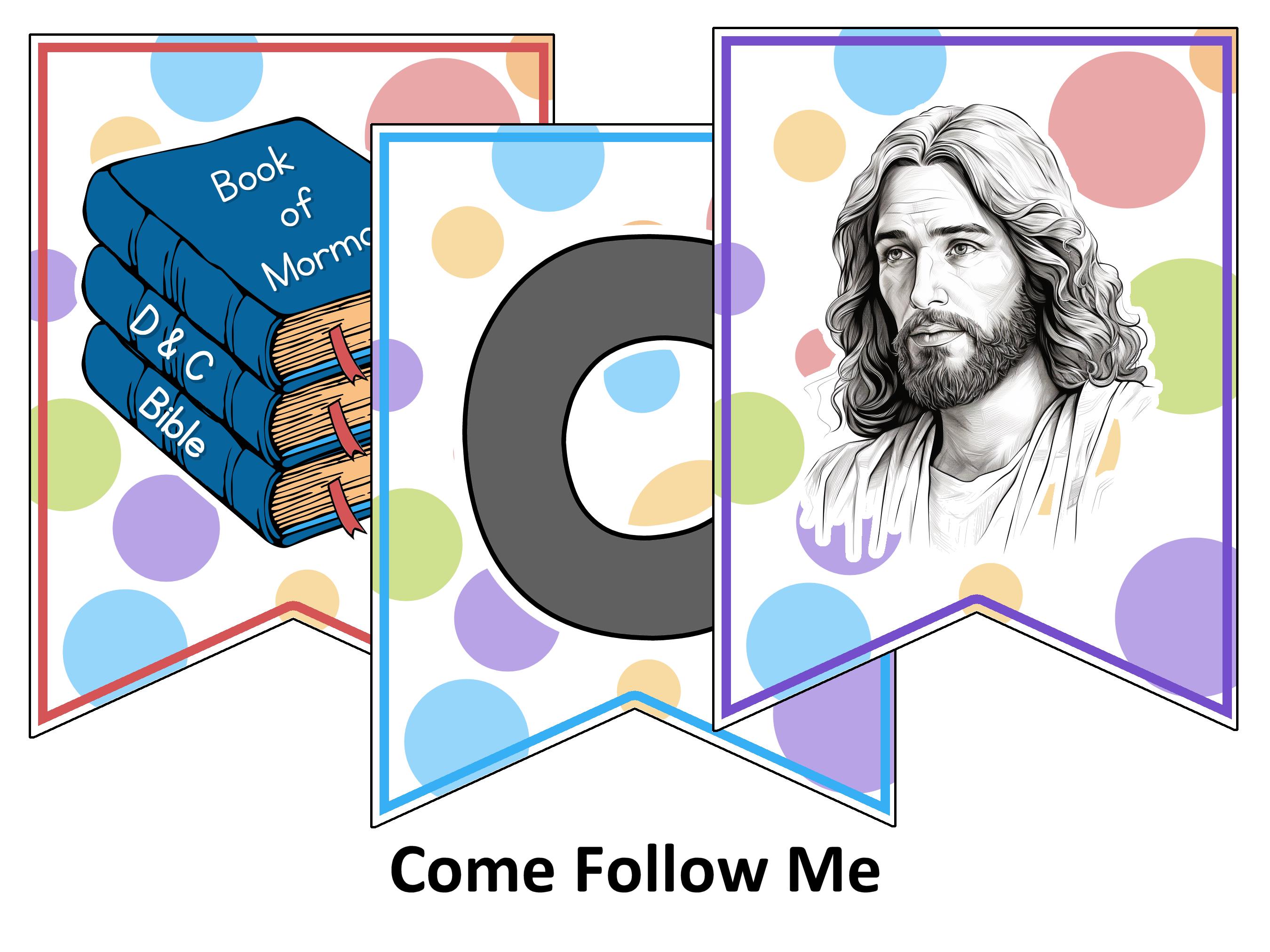 LDS 'come Follow Me' & 'look Unto Me' Banners: 2025 Youth Theme ...