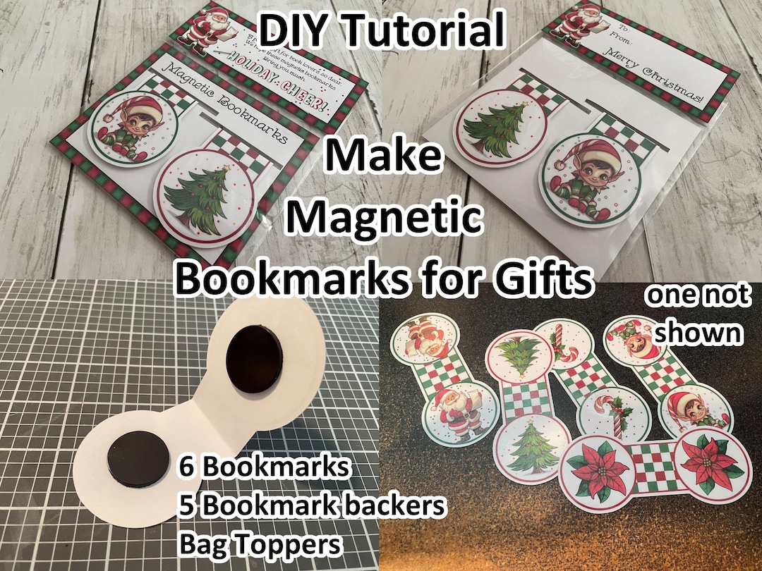 DIY Christmas Magnetic Bookmarks: Neighbor Gift Craft (digital Download ...