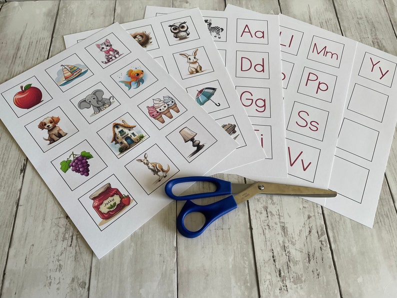 Alphabet Match Game | Letter and Picture Matching Game | Learning Game ...