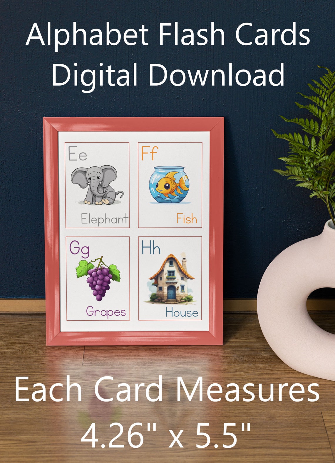Alphabet Flash Cards | Alphabet Matching Game | Digital Download | High ...