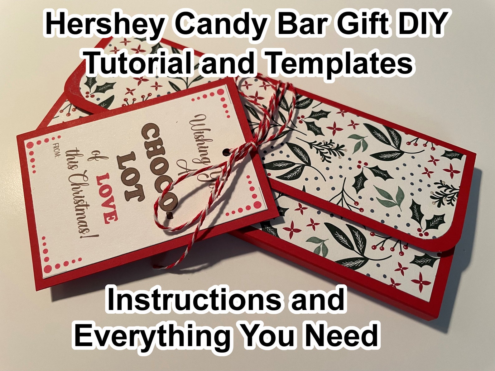Candy Bar Wrapper DIY Tutorial: Chocolate Gift Template (PDF) - Etsy