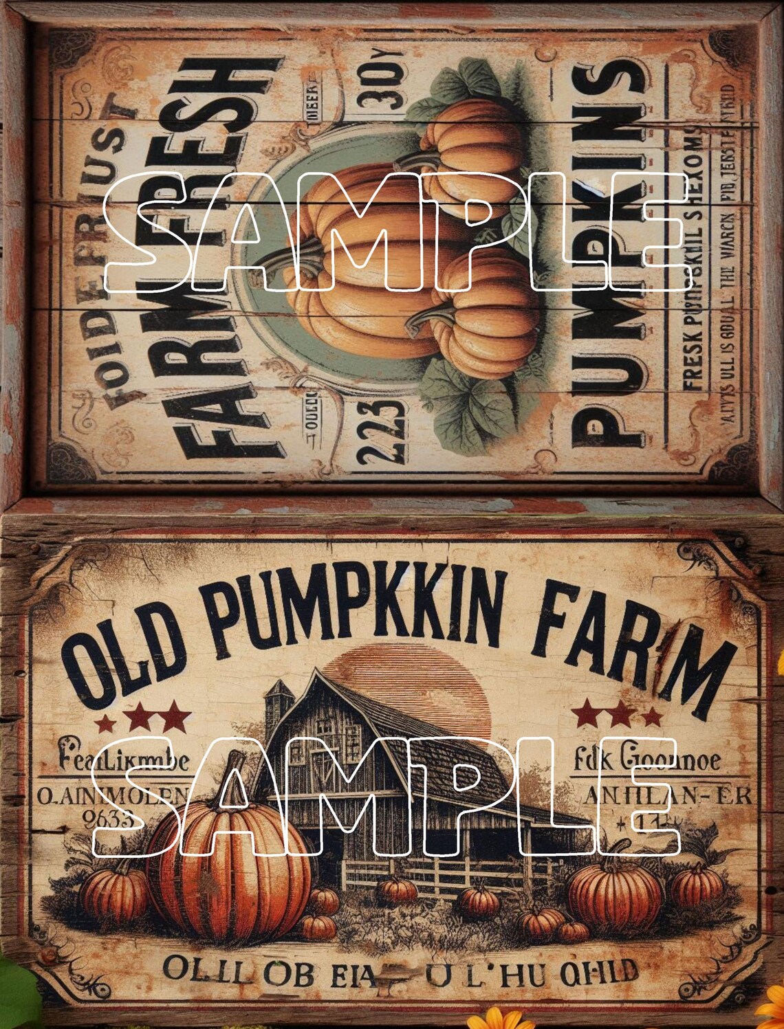 Fall Harvest Prints & Tags: Pumpkin Clipart (digital Download) - Etsy