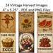 Harvest Prints, Fall Prints, Sunflower Prints, 24 Vintage Prints, PDF ...