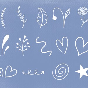 Cute Hand Drawn Procreate Doodle Stamps Procreate Brushset - Etsy