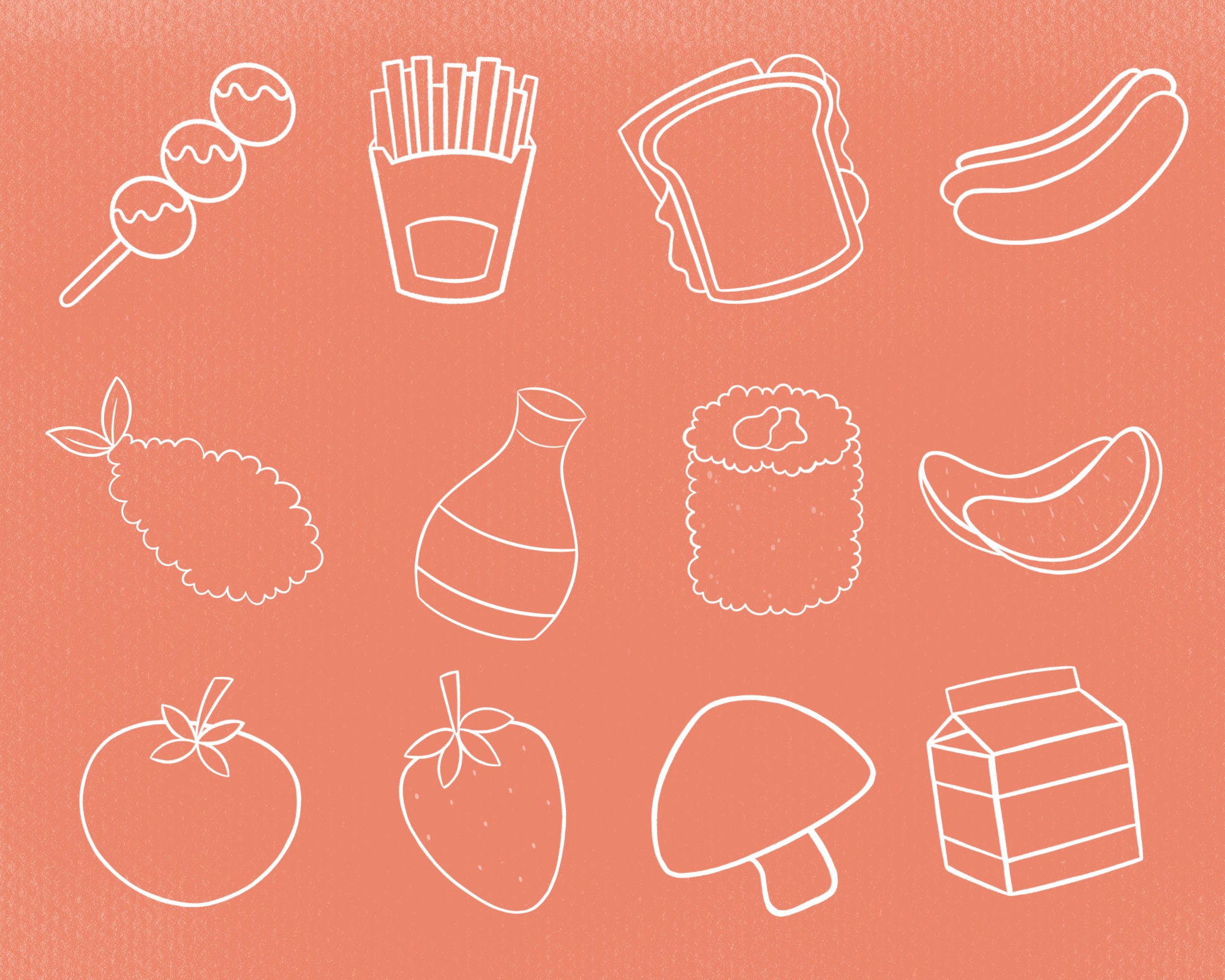 Cute Hand Drawn Procreate Doodle Stamps, Procreate Brushset Bundle, 100 ...