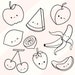 Kawaii Hand Drawn Procreate Food Doodle Stamps, Brushset Bundle, 50 ...