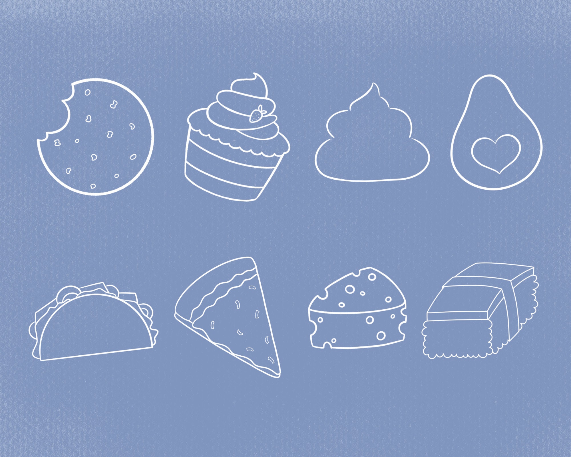 Cute Hand Drawn Procreate Doodle Stamps, Procreate Brushset Bundle, 100 ...