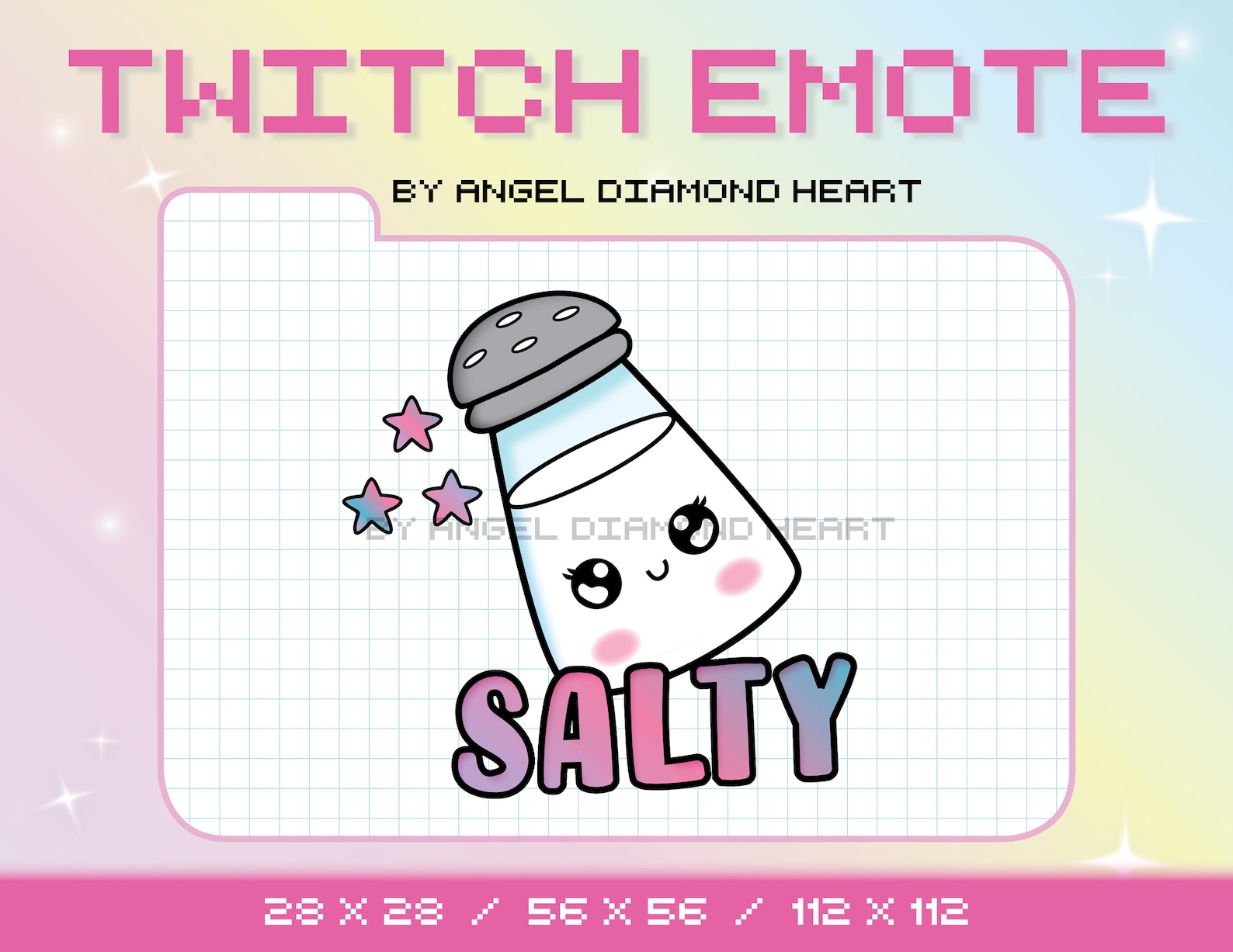Salty Twitch Emotes Salty Emotes Salty Emote Kawaii Salty Discord Emote ...