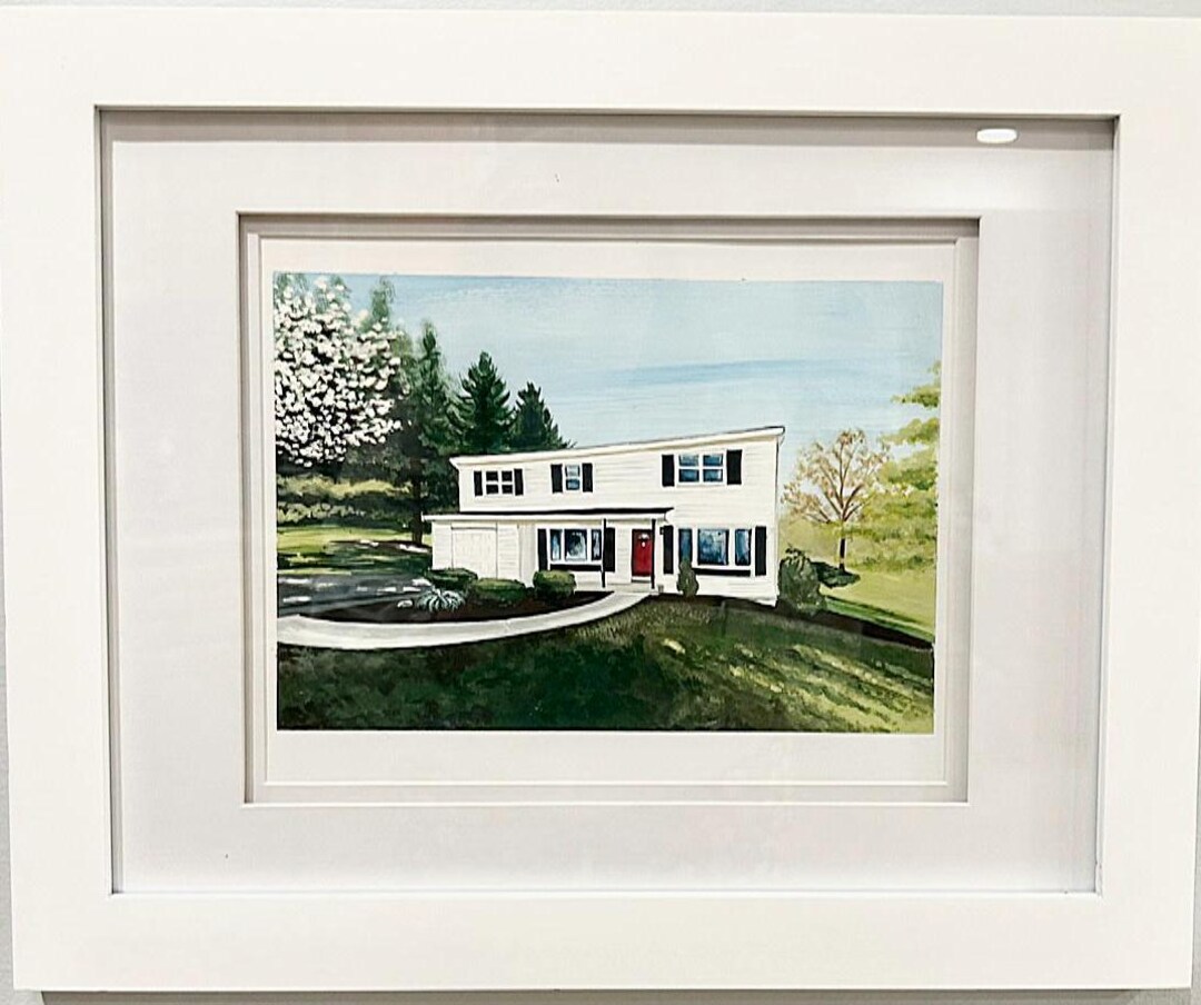 Custom Hand-painted House Portrait - Etsy