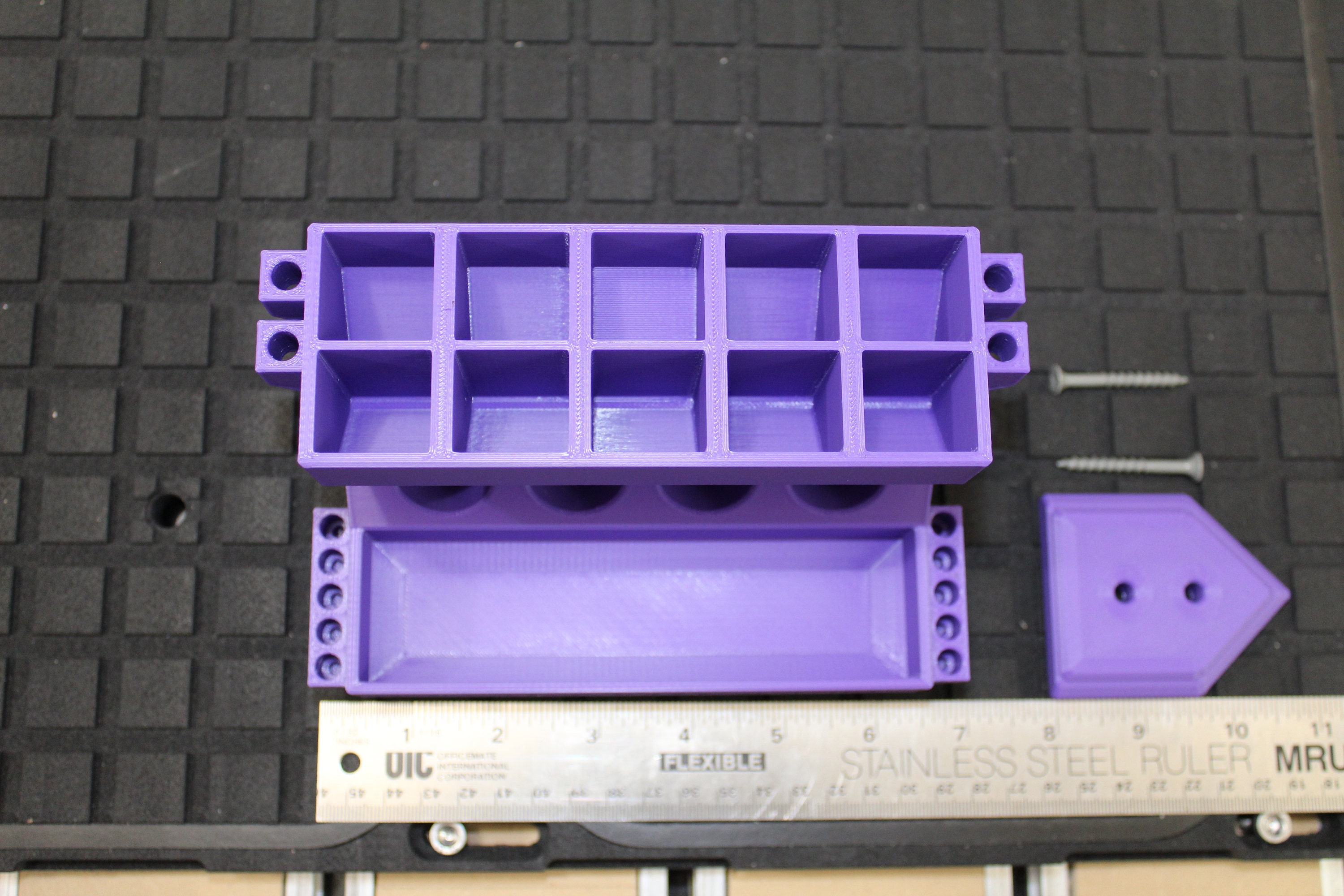 CNC Mountable Bit and Collet Holder | Endmill and Collet Wrench Storage ...