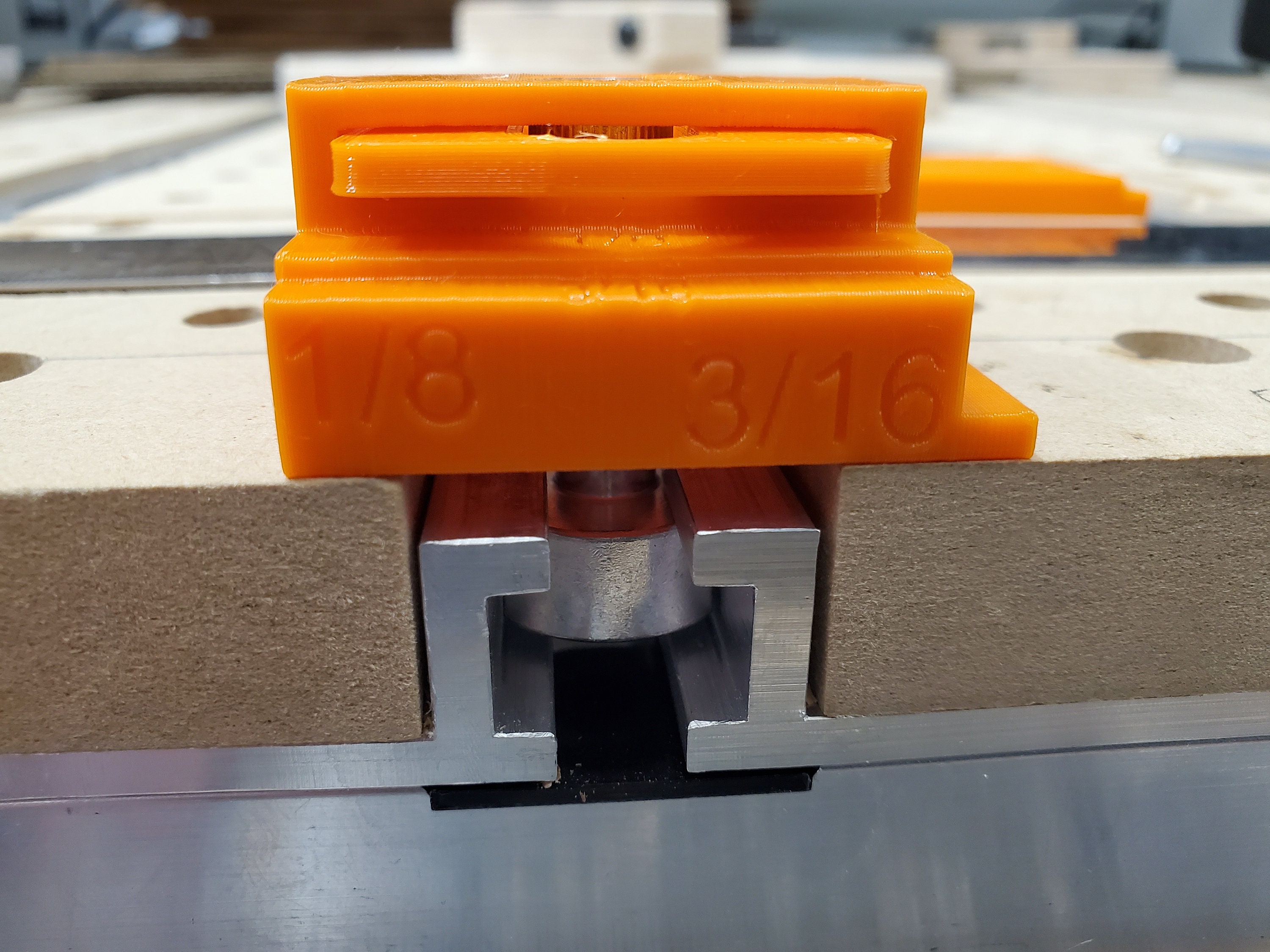 Laser Stock Elevated Hold Down for CNC Wasteboard | Metric or Standard ...