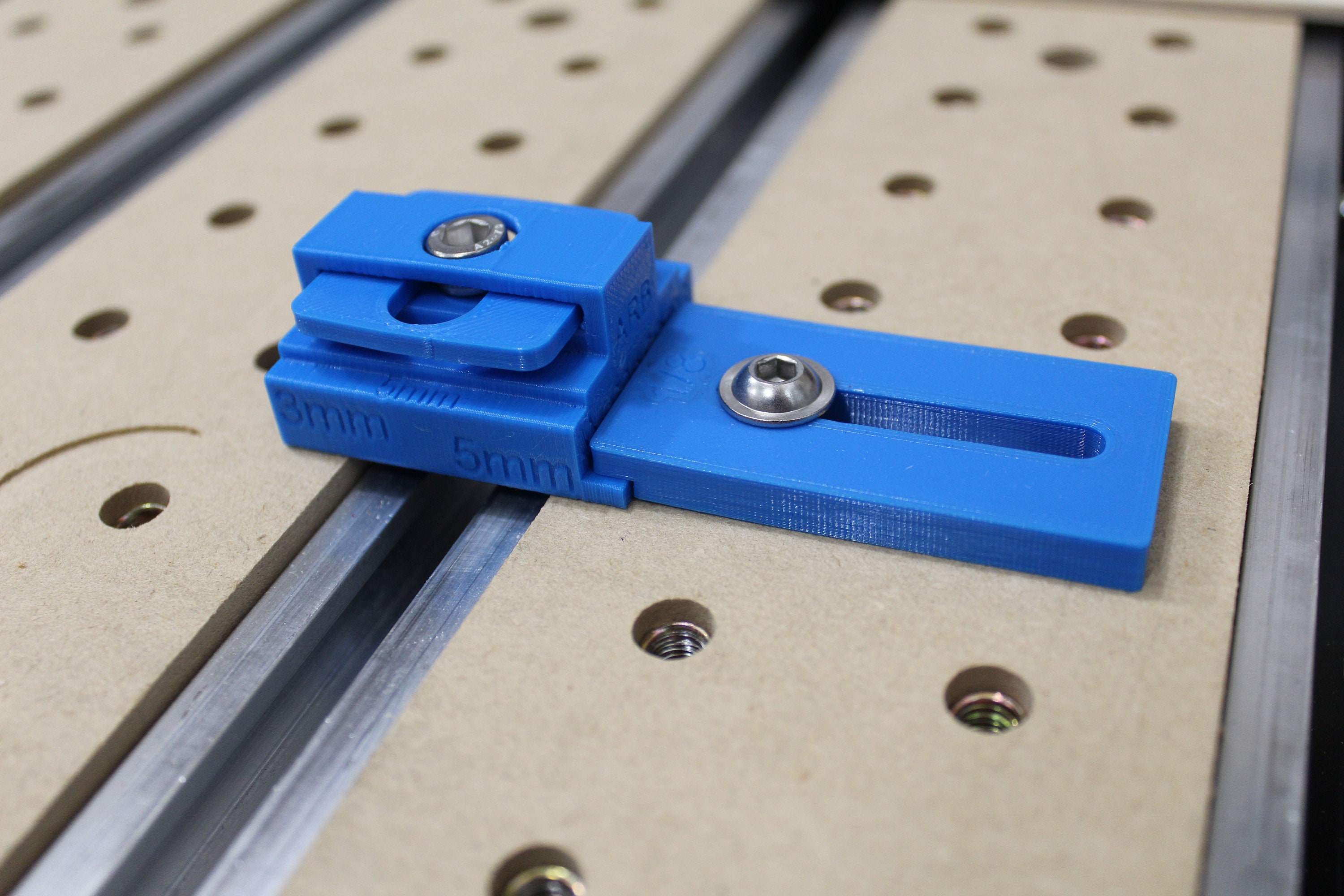 Laser Stock Elevated Hold Down for CNC Wasteboard | Metric or Standard ...