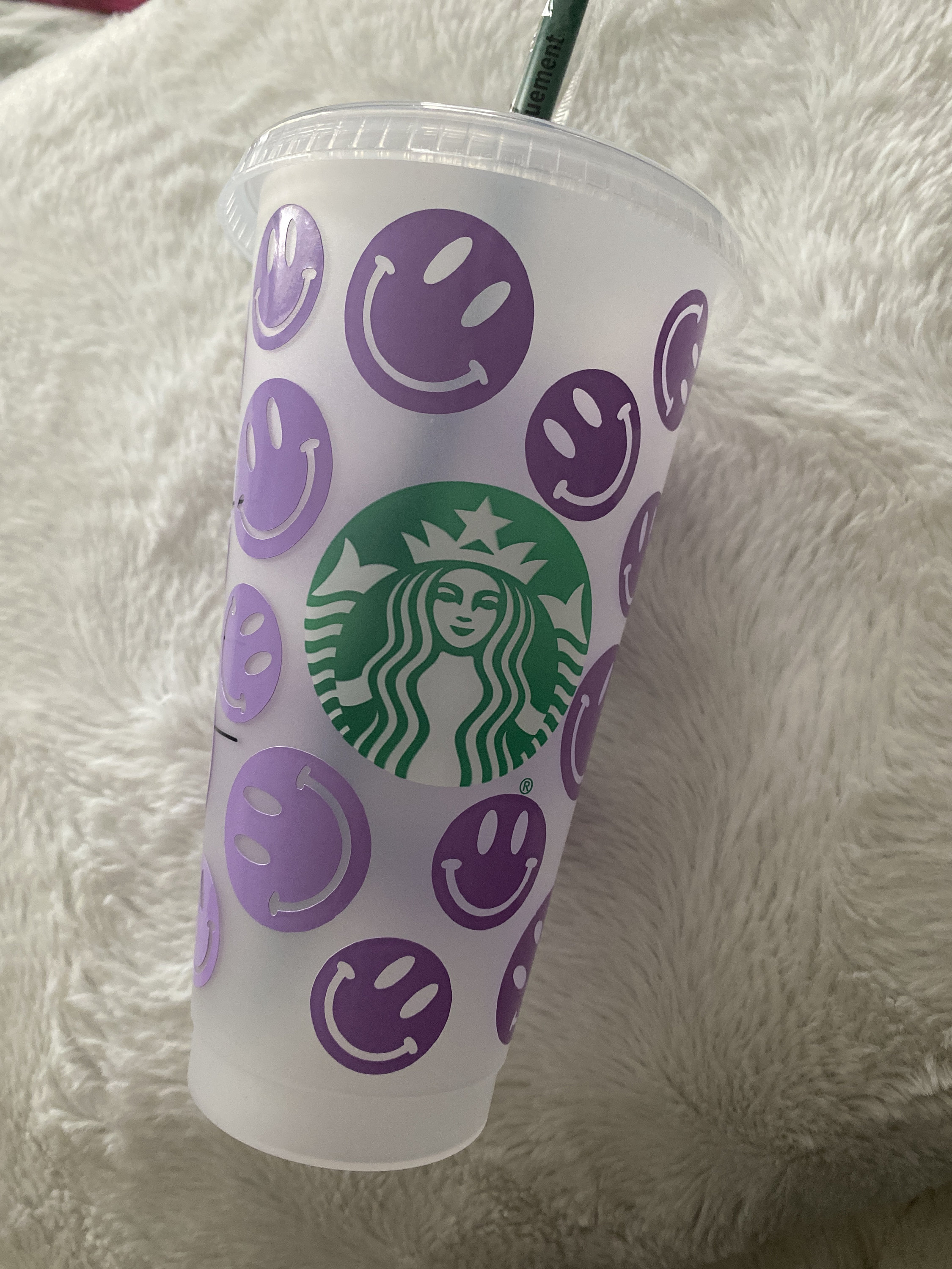 Smiley Face Starbucks Cup | Etsy