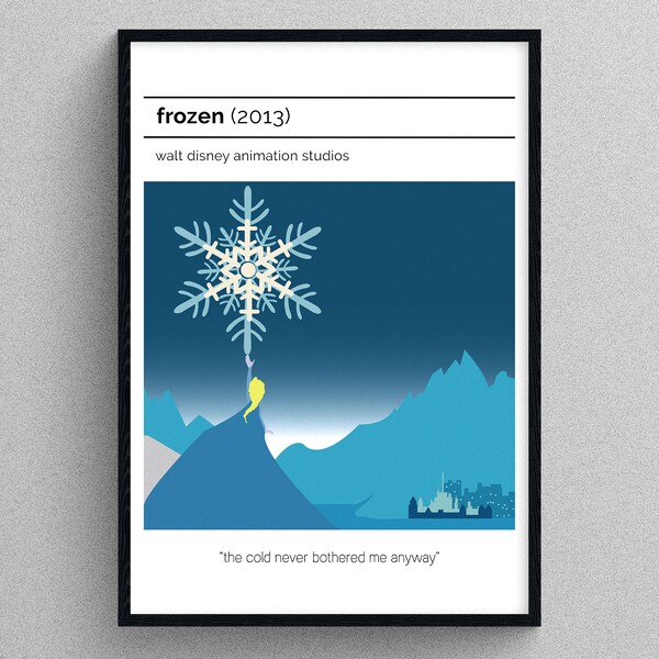 Frozen Poster - Etsy UK