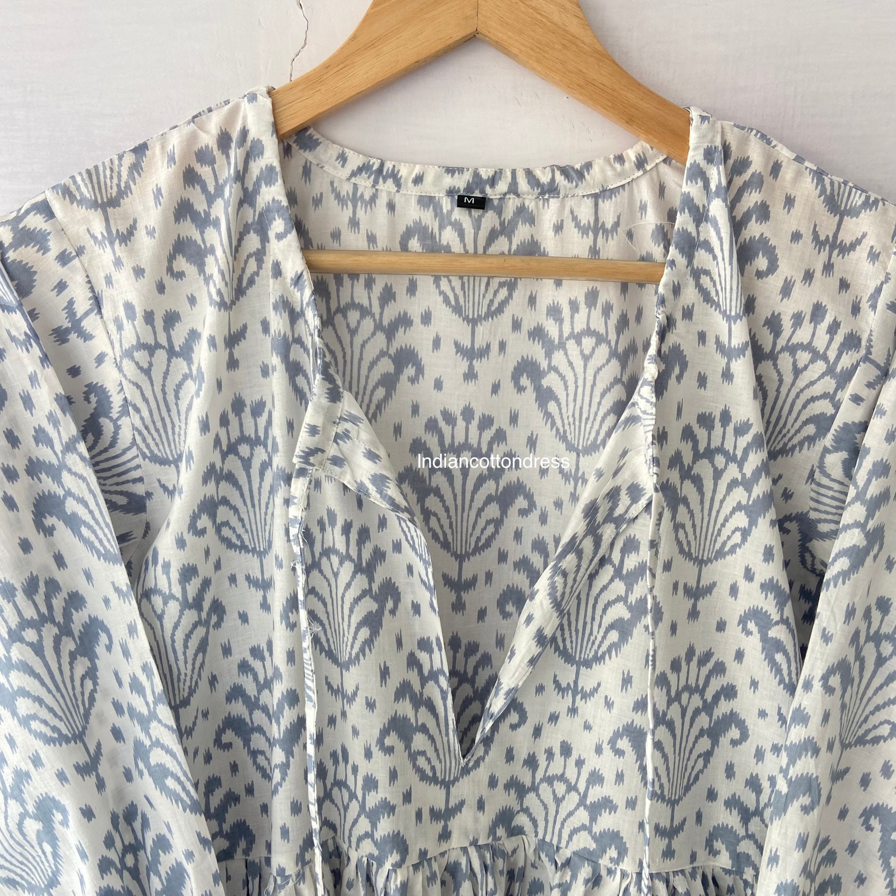 New Block Print Dress,indian Cotton Dress,cotton Indian Dress,handblock ...