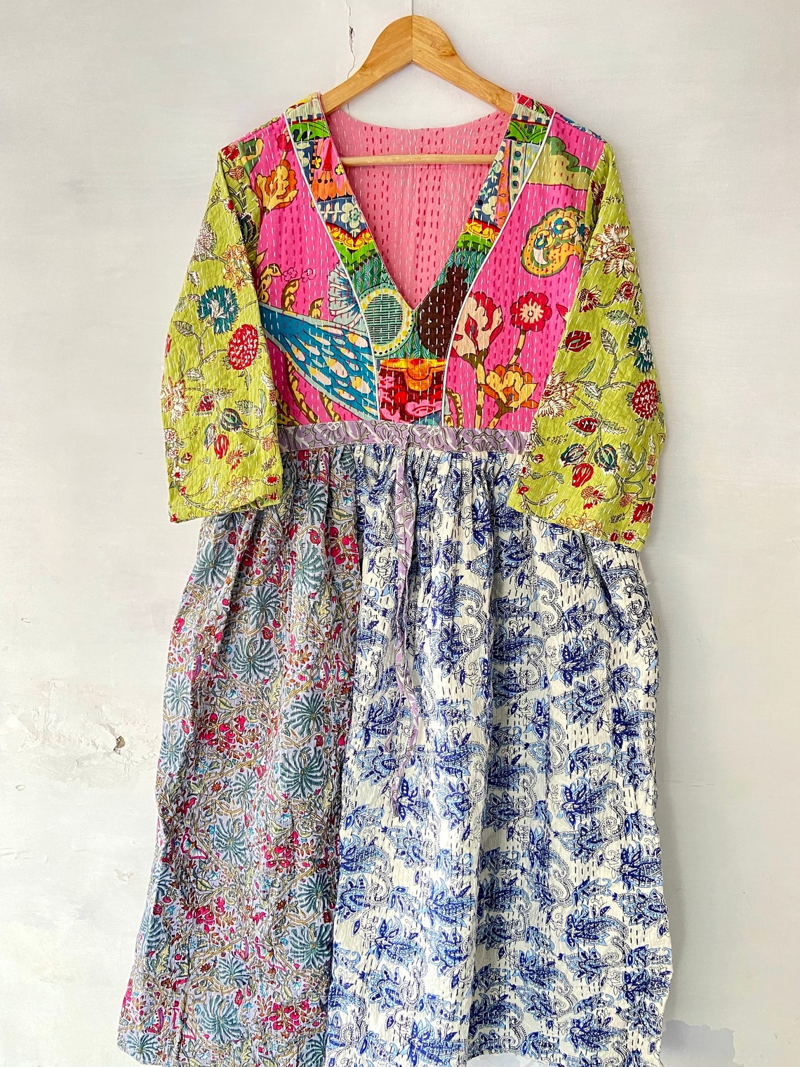 Winter Wear Kantha Dress, Kantha Cotton Dress, Clothing Shop, Woman ...