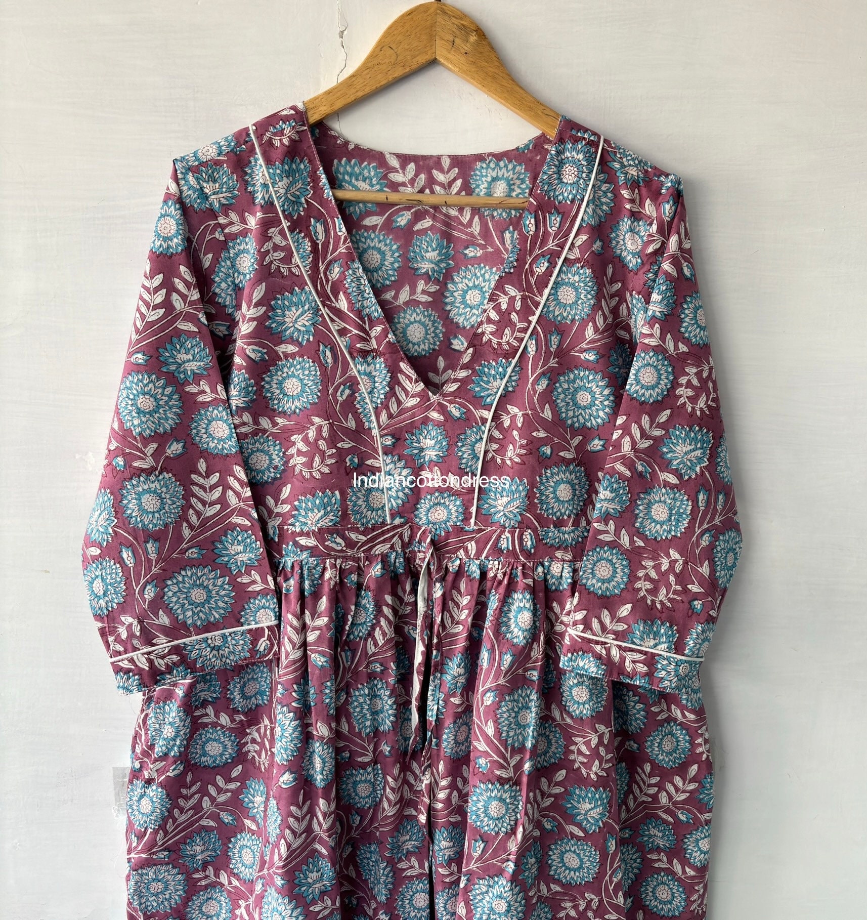 New Kitty Printed Cotton Dress, Block Print Dress, Handblock Dresses ...