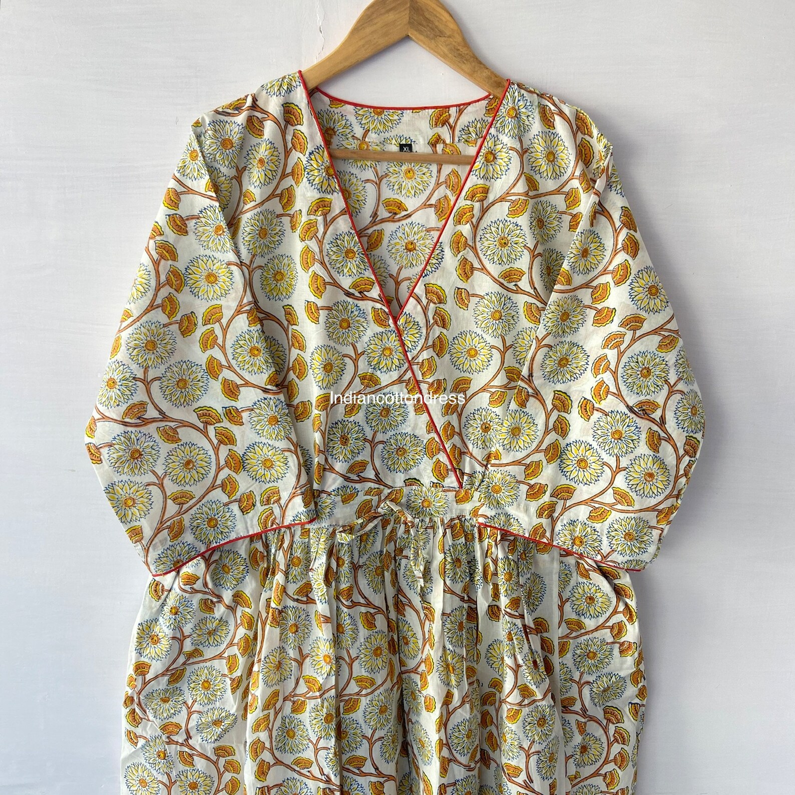 Golden Kitty Flower Printed Dress Skater Dresses, Blousen Dresses. Long ...