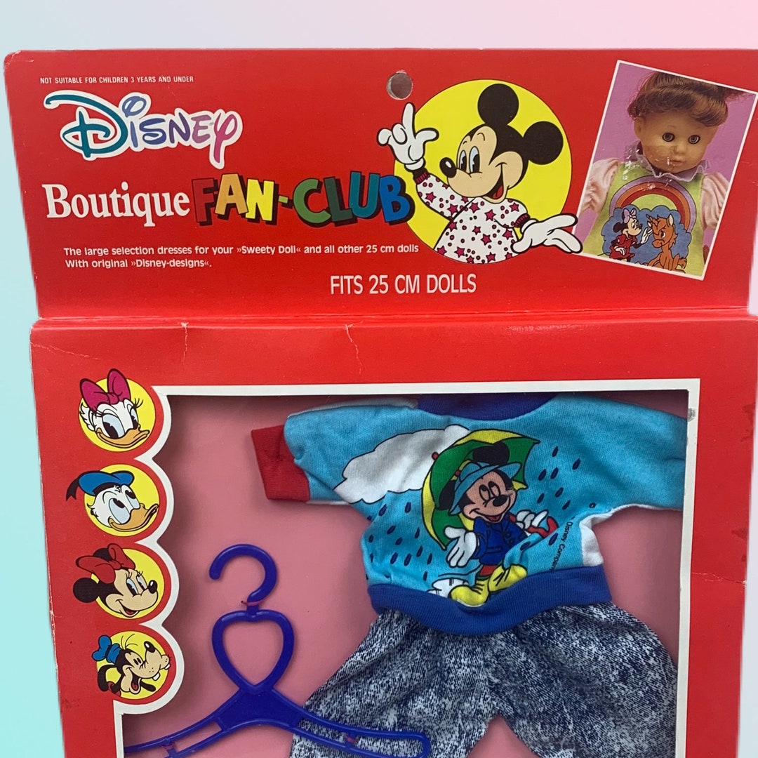 Disney 1980's Boutique Fan Club Vintage Outfit Fits 25 Cm Dolls ...