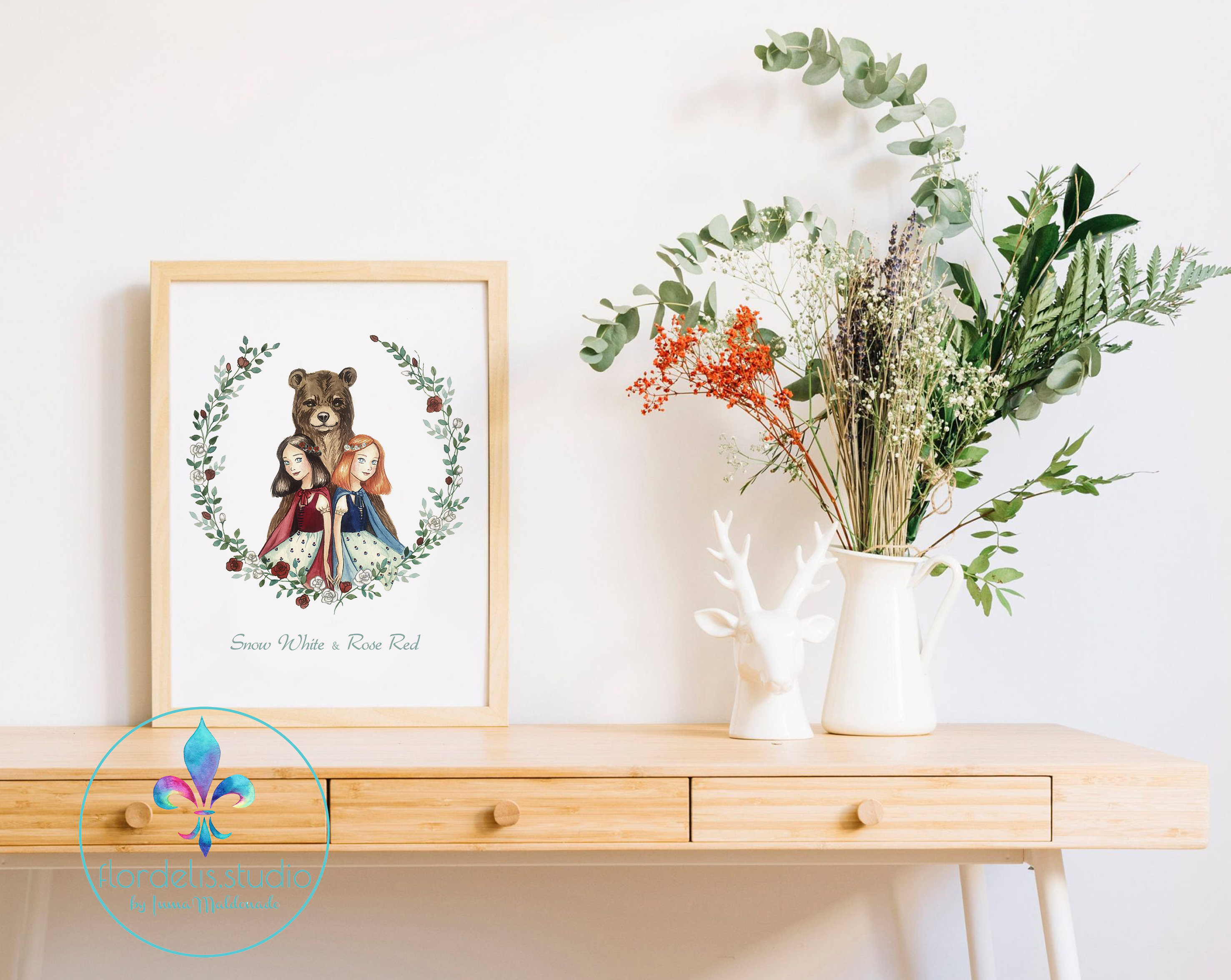 Snow White & Rose Red Fairy Tale Baby Decor Twins Gifts - Etsy