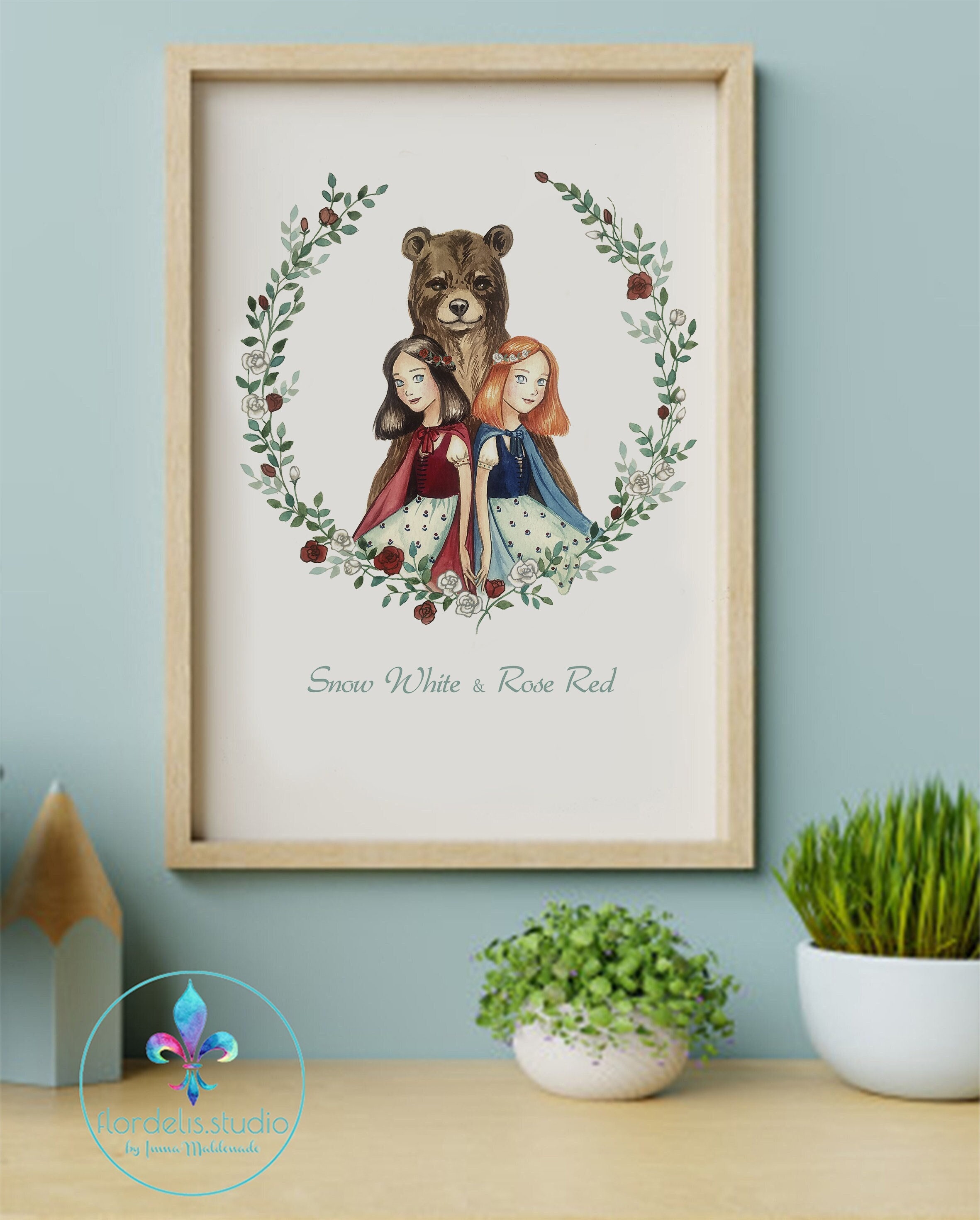 Snow White & Rose Red Fairy Tale Baby Decor Twins Gifts - Etsy