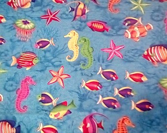 Cranston Fish Fabric | Etsy