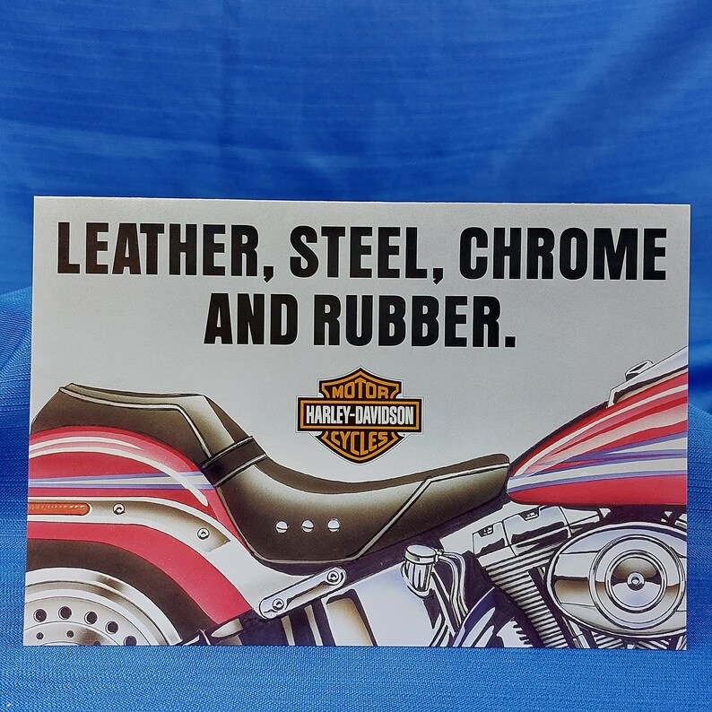 Harley Davidson Birthday Greeting Card - W200 - Etsy