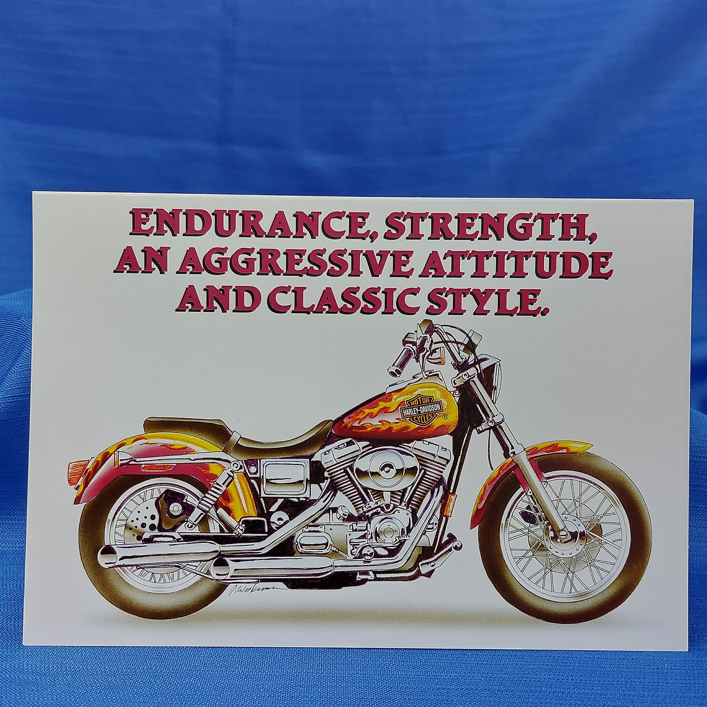 Harley Davidson Birthday Greeting Card - W66 - Etsy