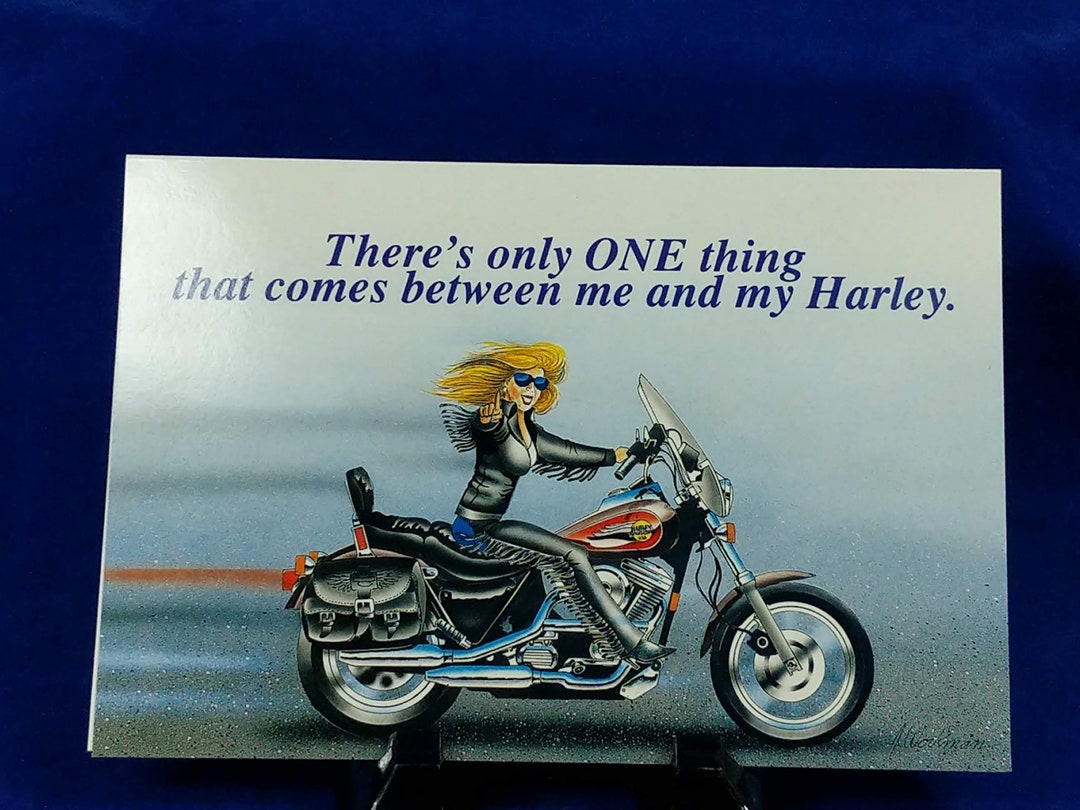 Harley Davidson Birthday Greeting Card - W21 - Etsy