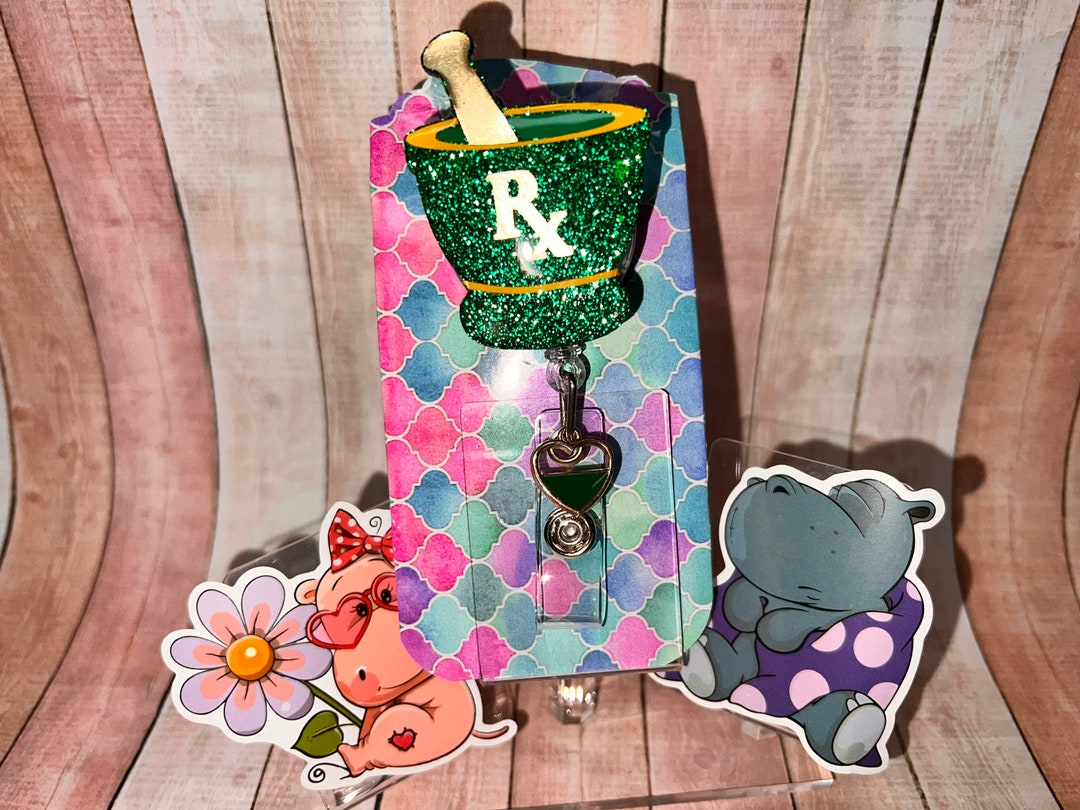 Pharmacy Badge Reel//name Tag Badge//nurse Reel Badge//rx - Etsy