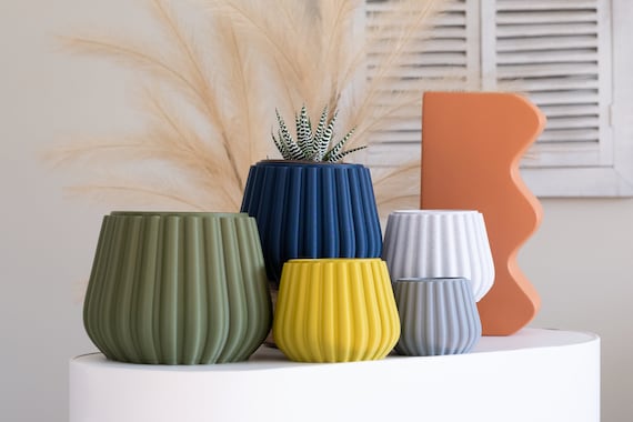 Colourful Planters Plant Pots Cute Plant Pots Pots for - Etsy