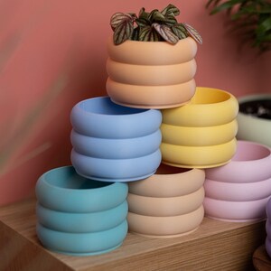 Pastel Planters Plant Pots Colourful Planters Cute Plant Pots Pots for ...
