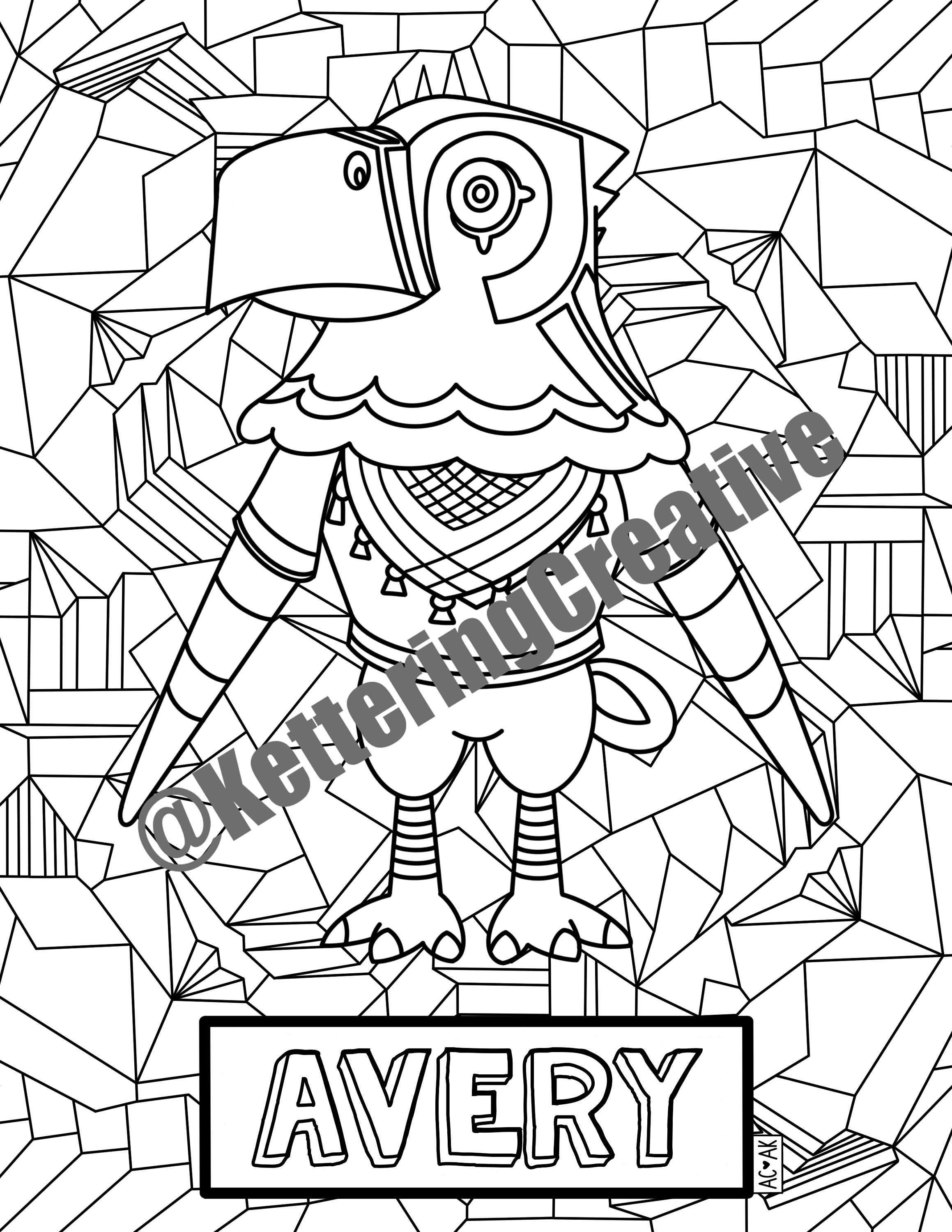 Avery Coloring Pages
