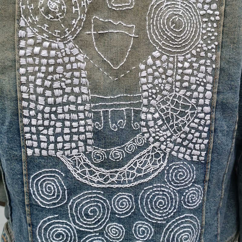 Embroidered Denim - Etsy
