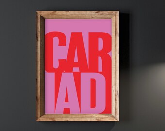 Cariad Print - Etsy UK