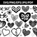 Emo Goth Punk Hearts Set Vector Eps, Svg, Png Clip Art - Etsy