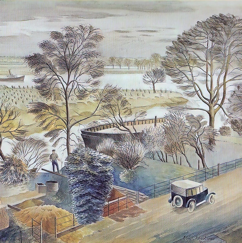 The Eric Ravilious Rivers and Ponds Greeting Card Collection - Etsy UK