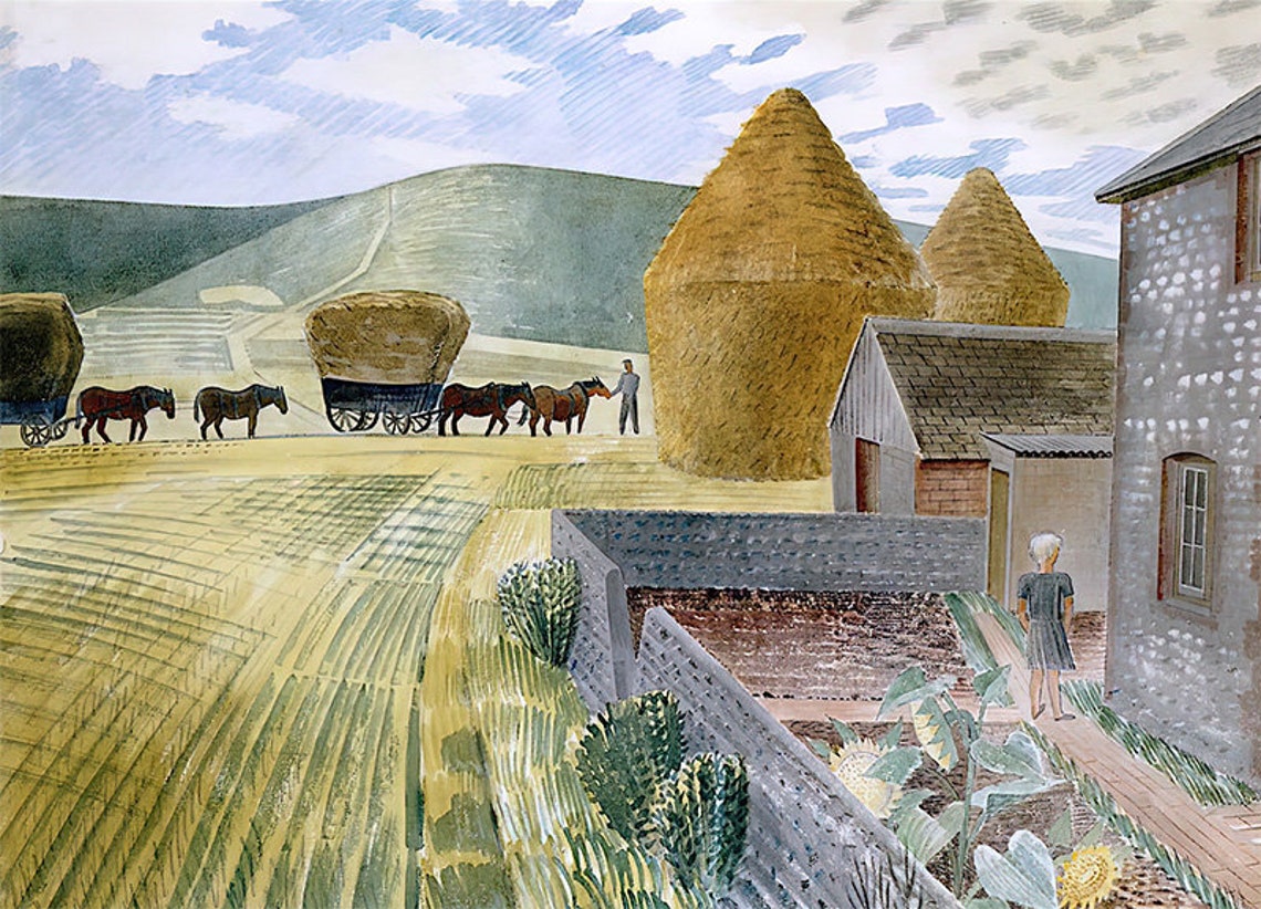 The ravilious in Sussex Postcard Collection part I - Etsy