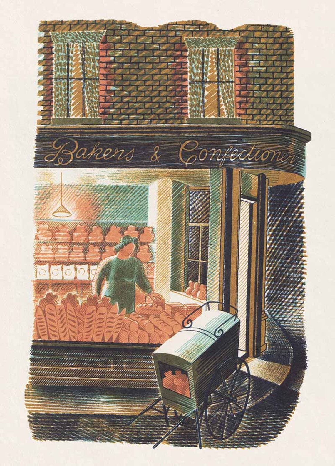The Eric Ravilious High Street Postcard Collection part I. - Etsy UK