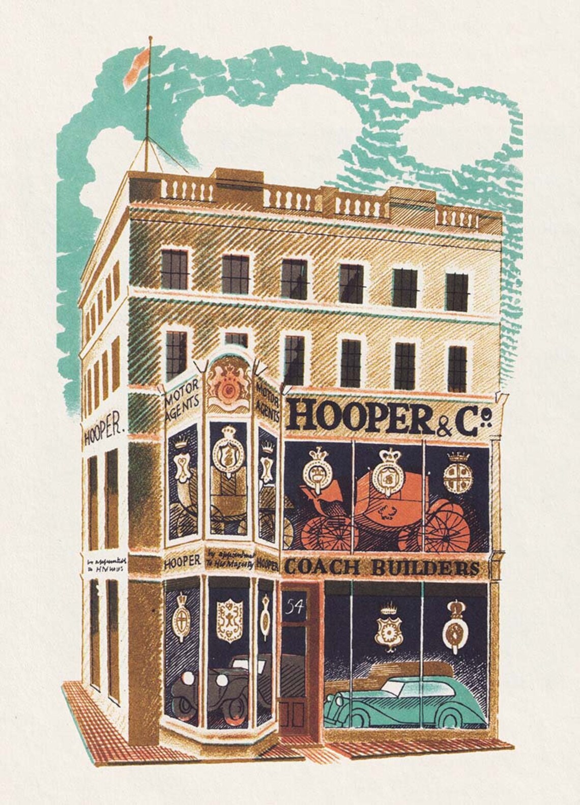 The Eric Ravilious High Street Postcard Collection part I. - Etsy UK