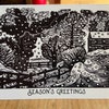 Eric Ravilious december Woodcut Christmas Card Pack 4 Cards. - Etsy