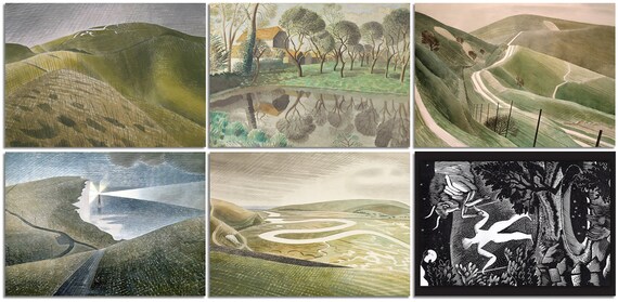 The Eric Ravilious Postcard Collection | Etsy