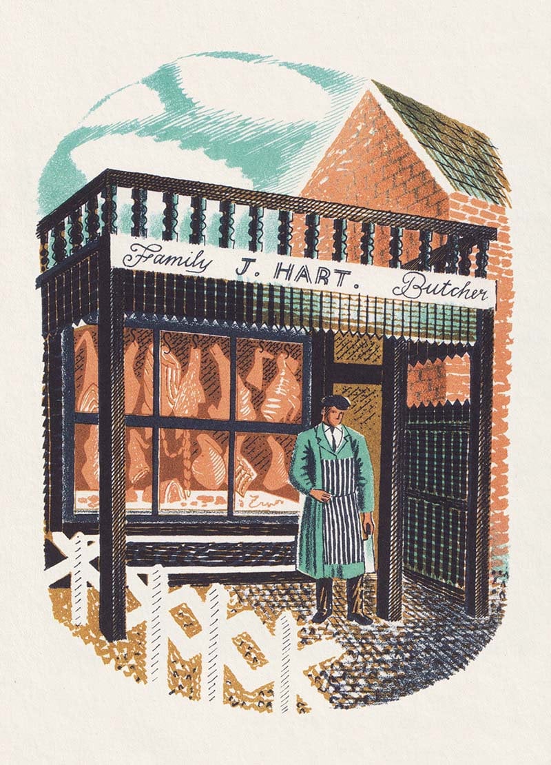 The Eric Ravilious High Street Postcard Collection part I. - Etsy UK