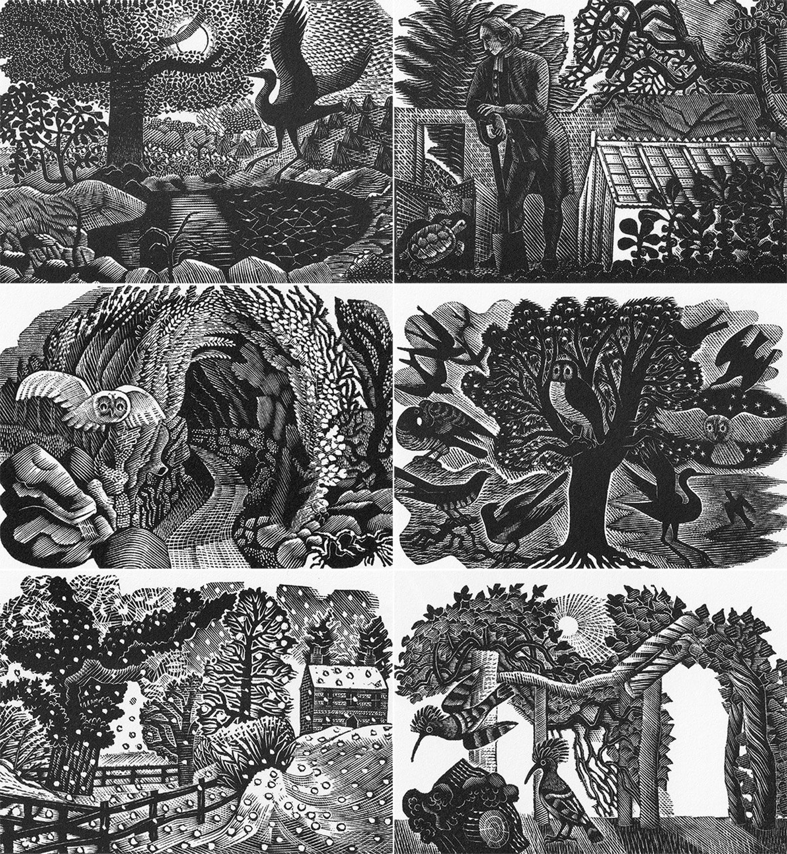 The Eric Ravilious Wood Engraving Postcard Collection (part I ...