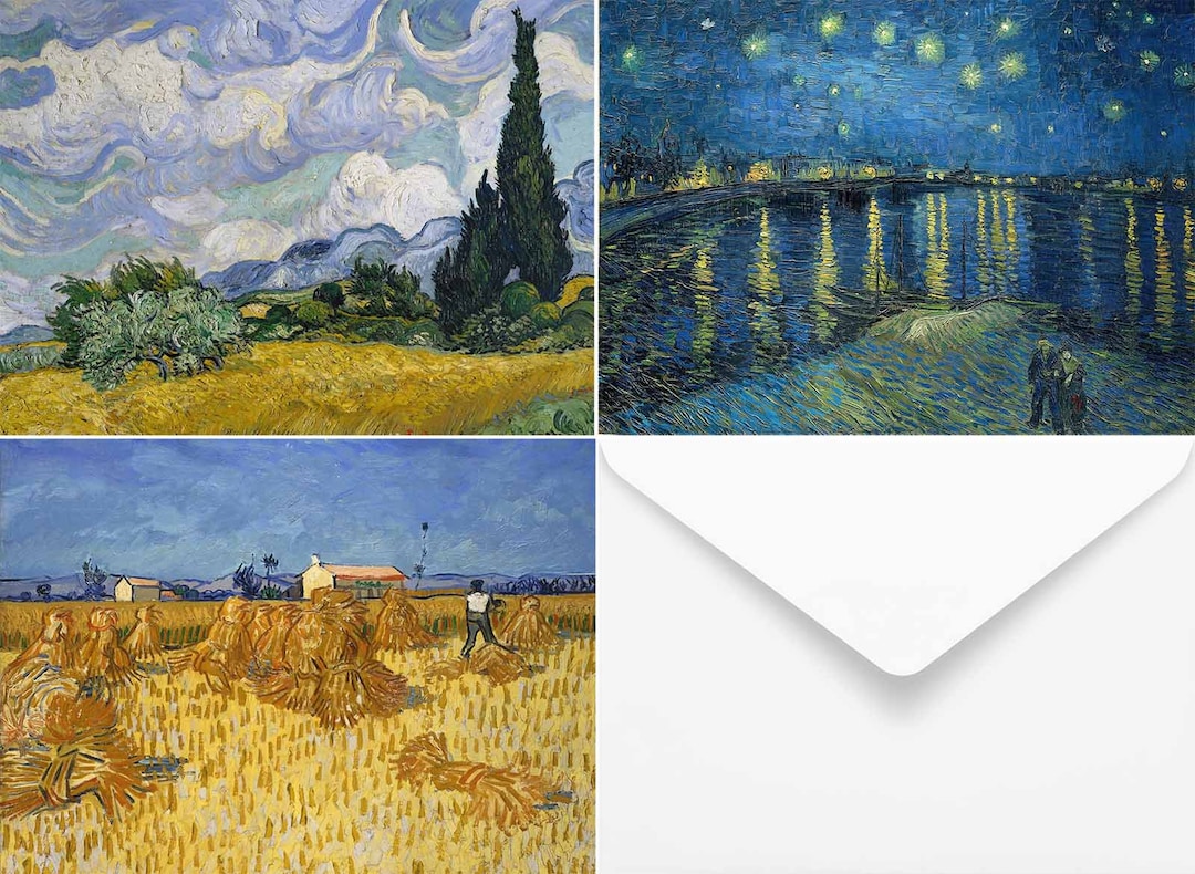 The Vincent Van Gogh Greetings Card Collection - Etsy