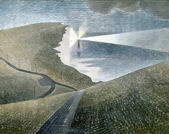 Chalk Paths by Eric Ravilious Print Poster - Etsy
