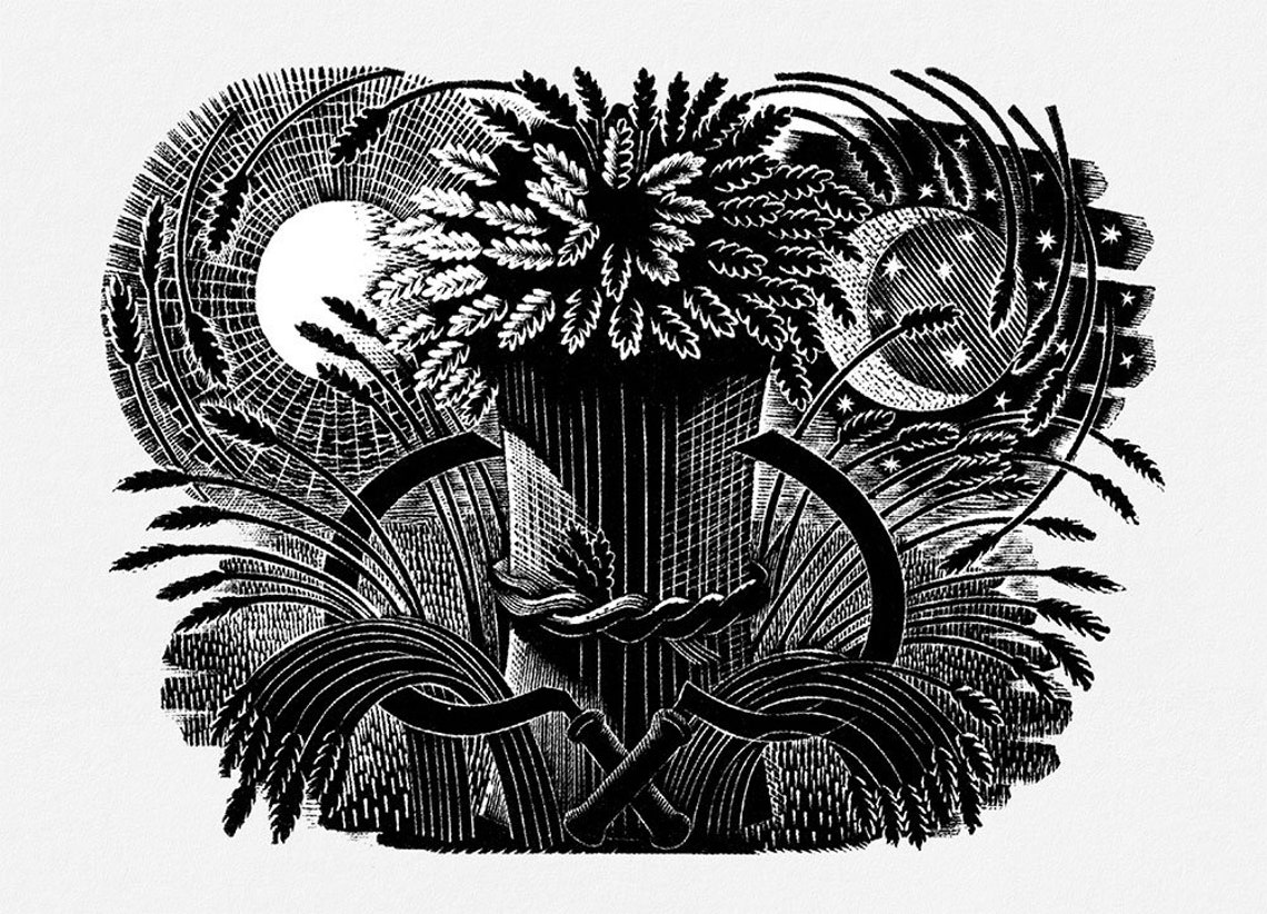 The Eric Ravilious Wood Engraving Postcard Collection (part II). - Etsy UK