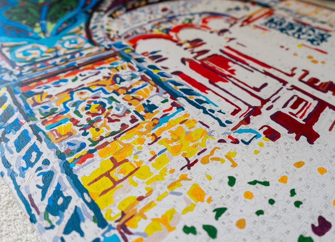 Velvet Peonies Paint by Number KIT With Frame Flower Color by - Etsy