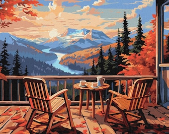 Paint by Number Kit With Frame Wonderful East Color by Numbers Kit ...